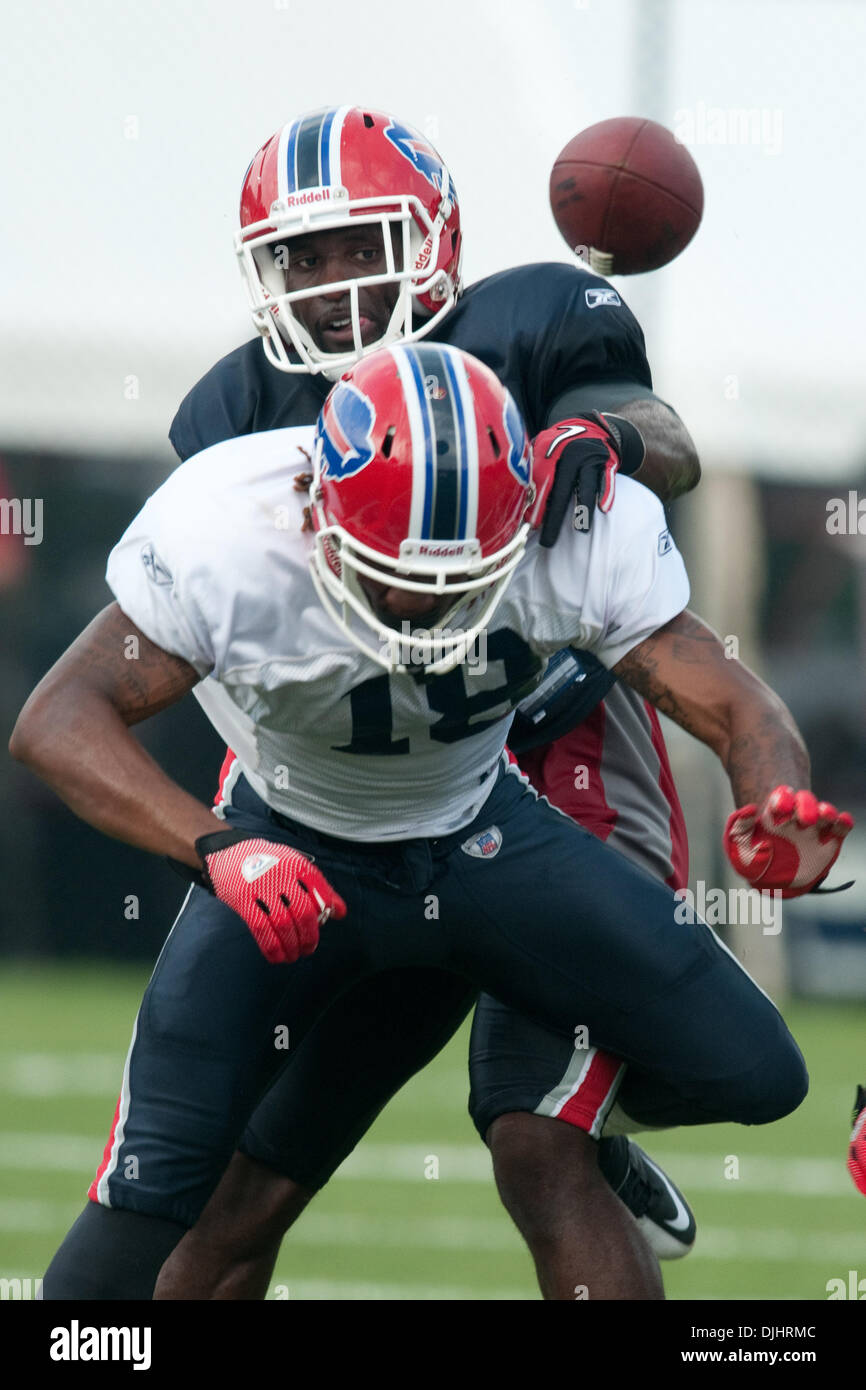 Buffalo Bills defensive back Bryan Scott (#43) breaks up a pass ...