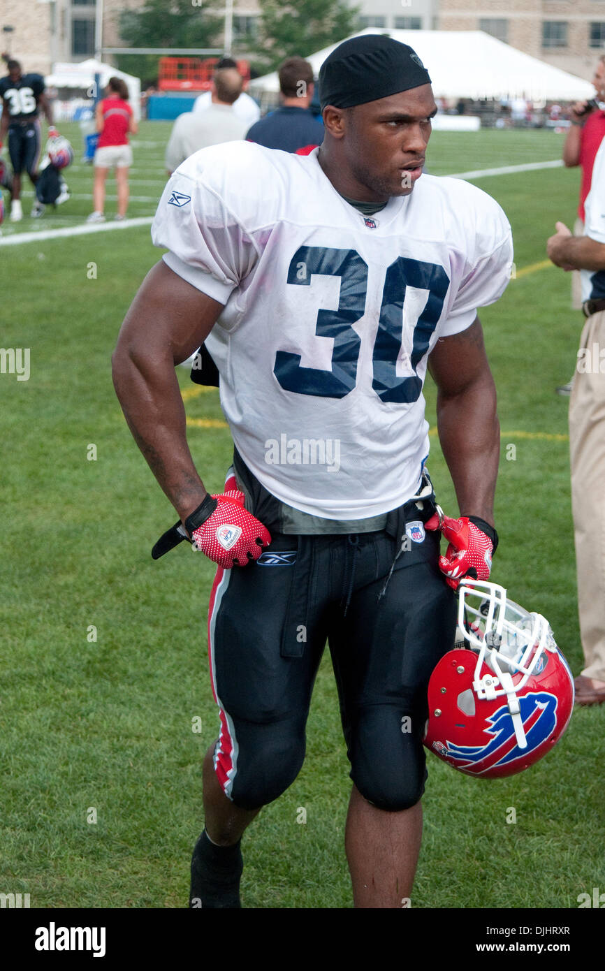 August 3, 2010: Buffalo Bills running back CHAD SIMPSON (#30) walks off ...