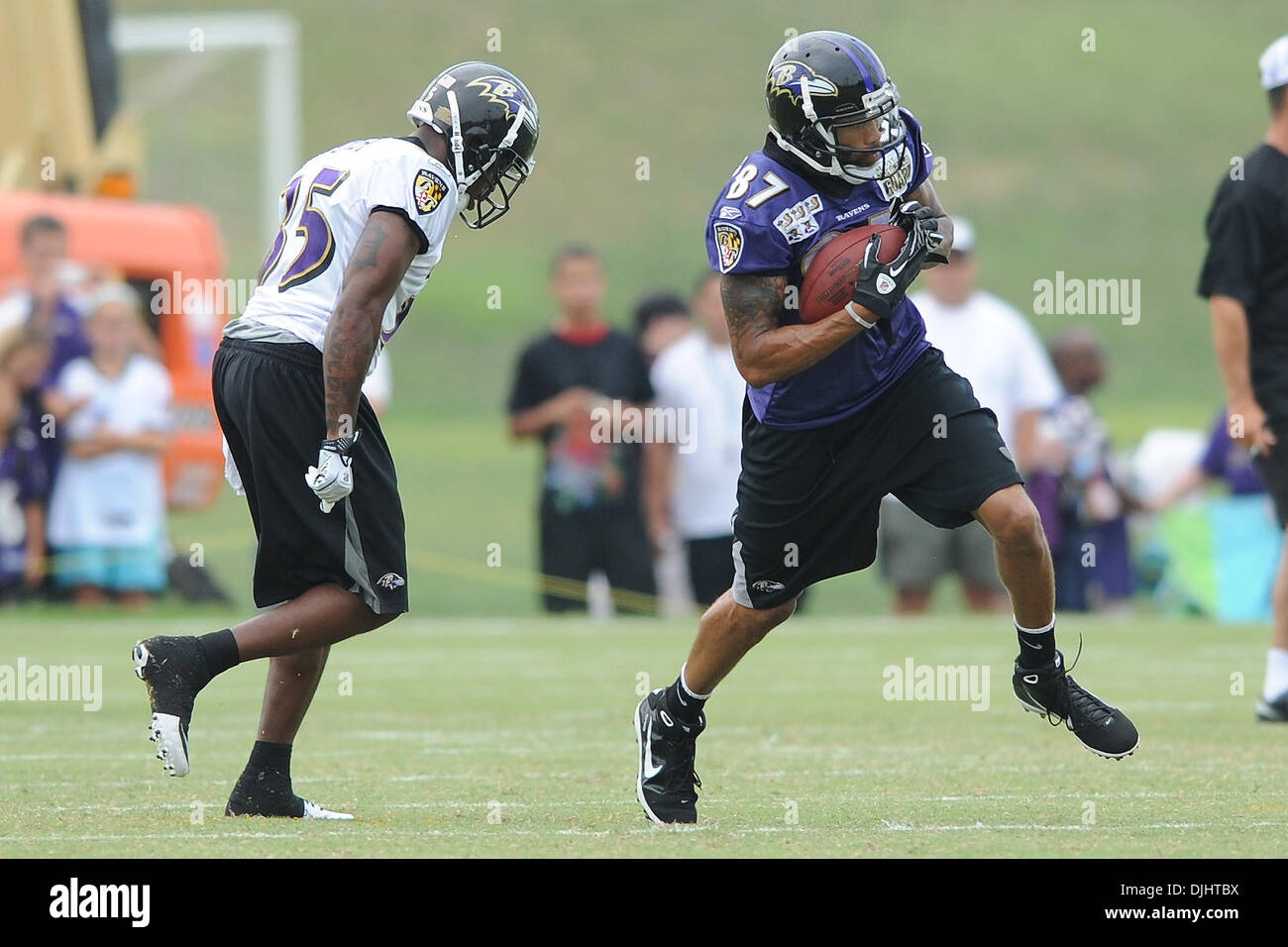 03 August 2010: Baltimore Ravens wide receiver Demetrius Williams (87 ...