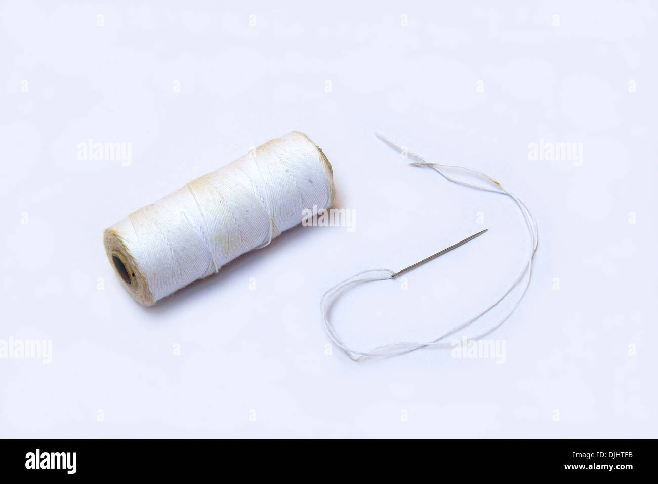 Threaded Needle On White High Resolution Stock Photography and Images ...