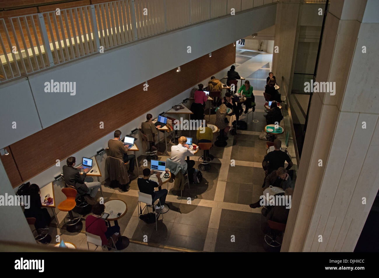 Studying At The British Library Stock Photo - Alamy