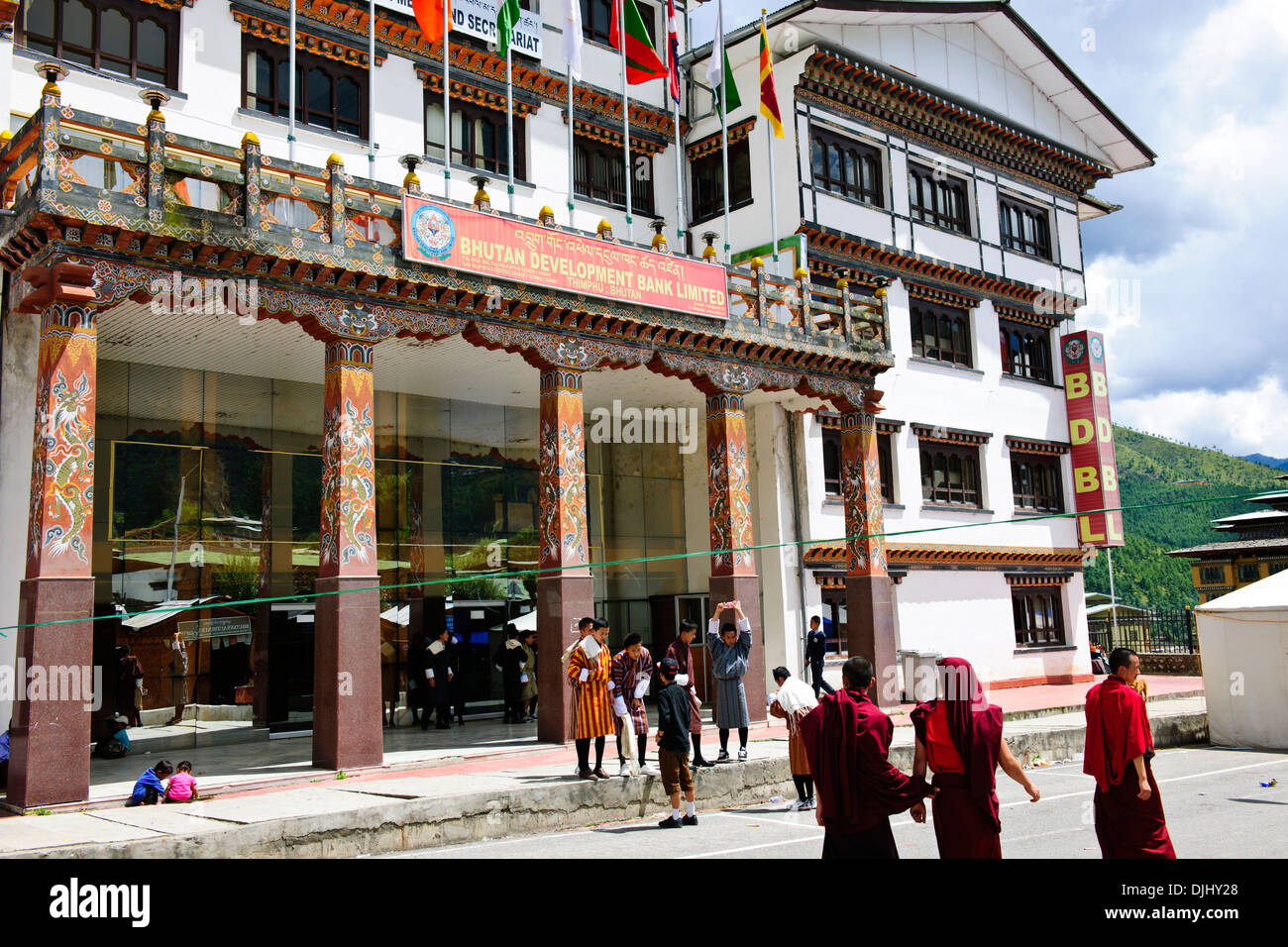 Bhutanese Bank near the Museum,Major Weaving Centre for Bhutan National ...