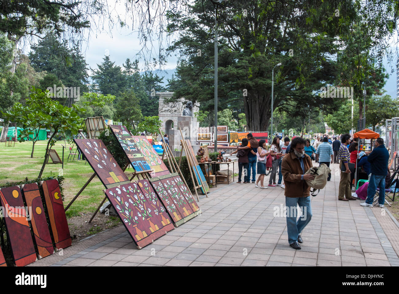 Street market in Quito Stock Photo - Alamy