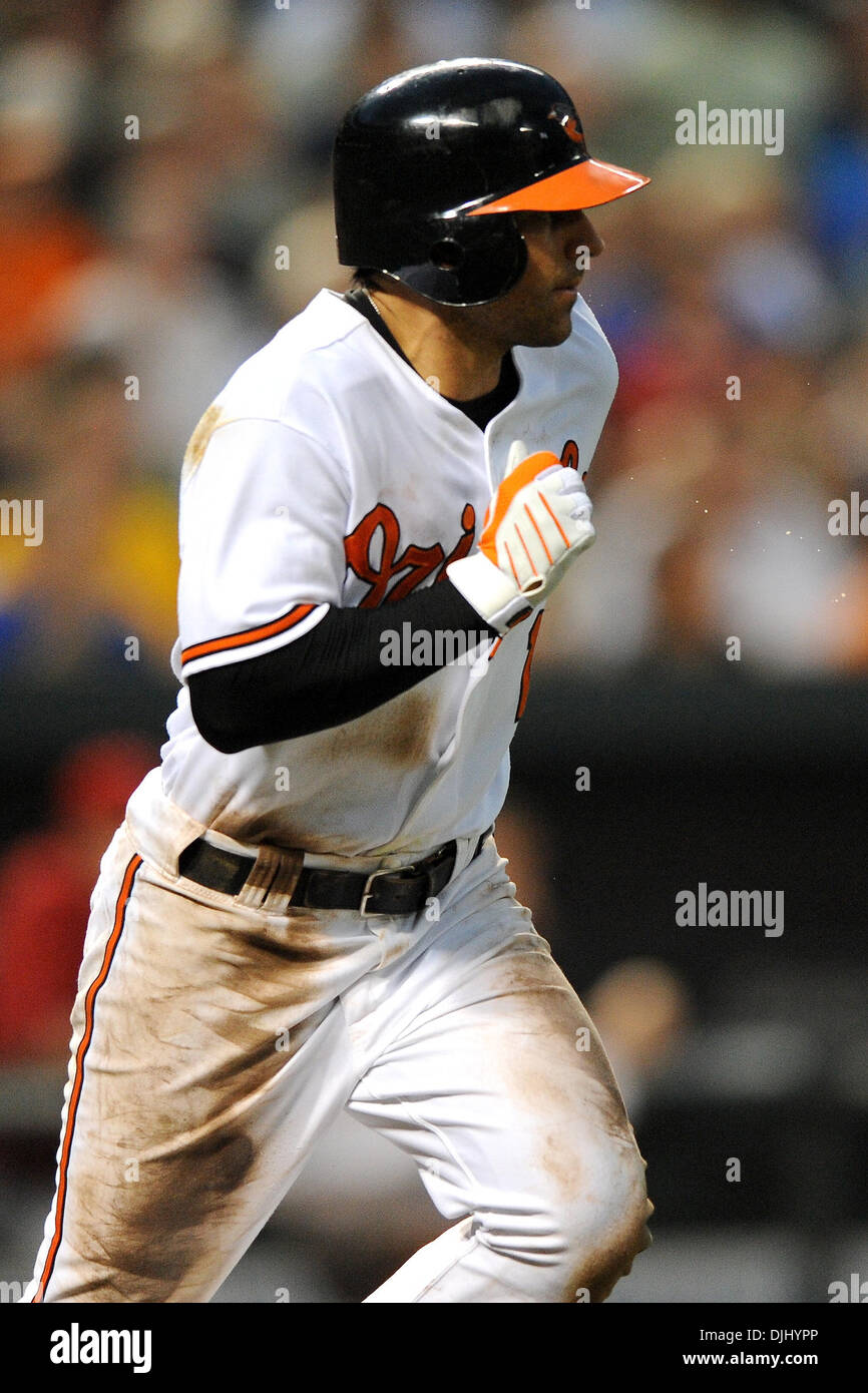 04 August 2010: Baltimore Orioles second baseman Brian Roberts (1 ...