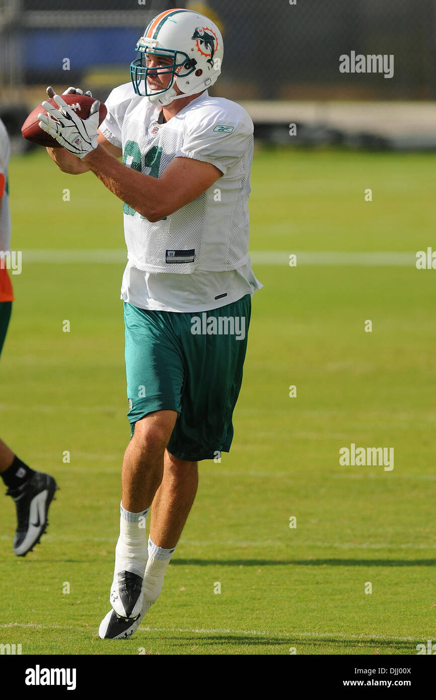 Dolphins TE Joey Haynos (81) during practice at the team's training ...
