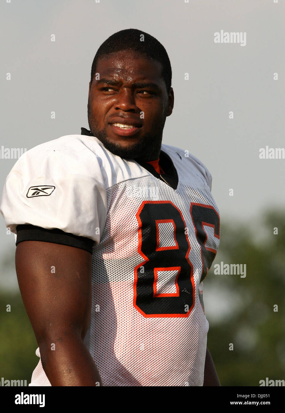 August 04, 2010: Cincinnati Bengals tight end Daniel Coats, (86) before ...