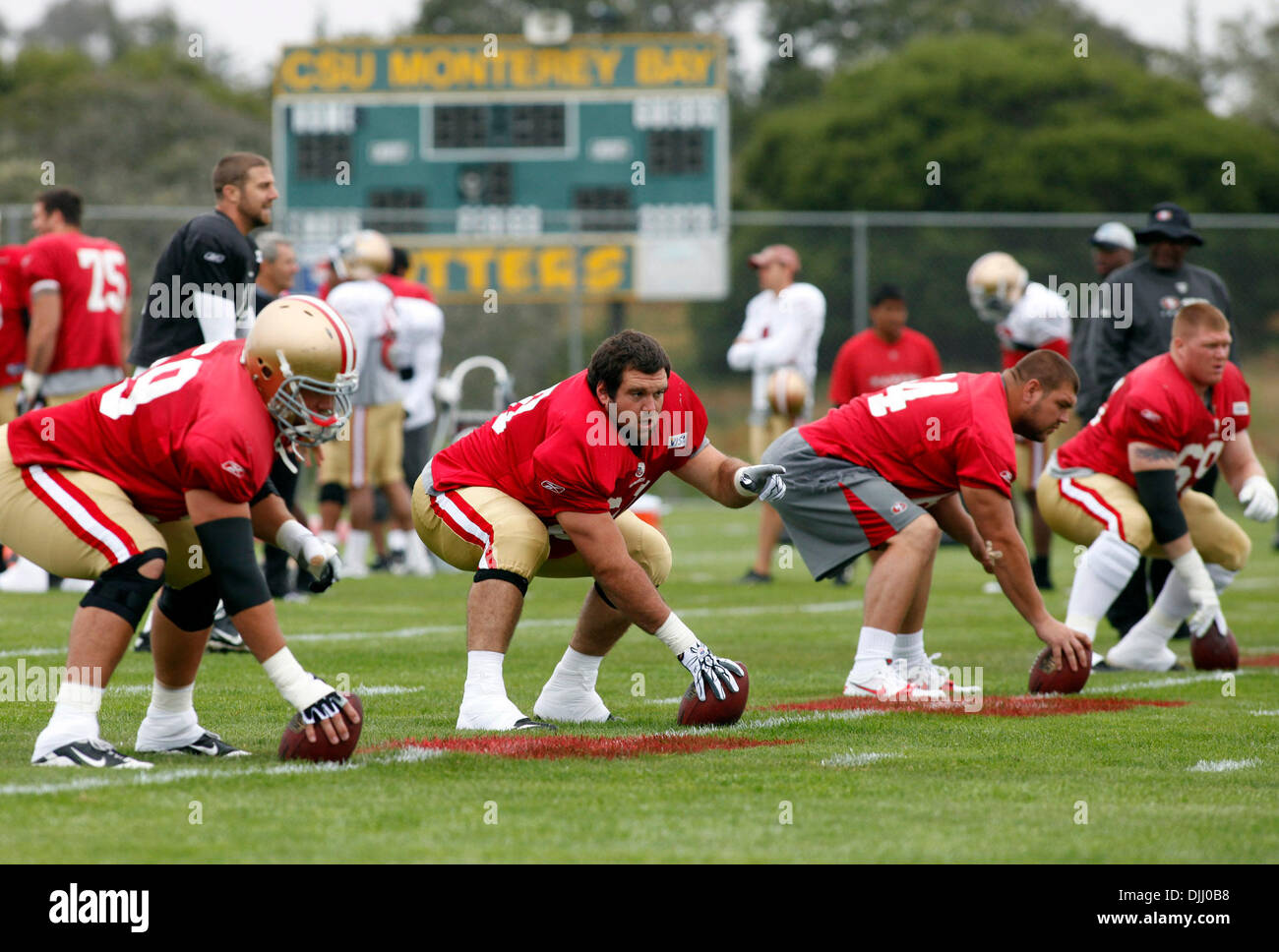 Aug. 05, 2010 - Seaside, California, U.S. - 49ers linemen Cody Wallace ...