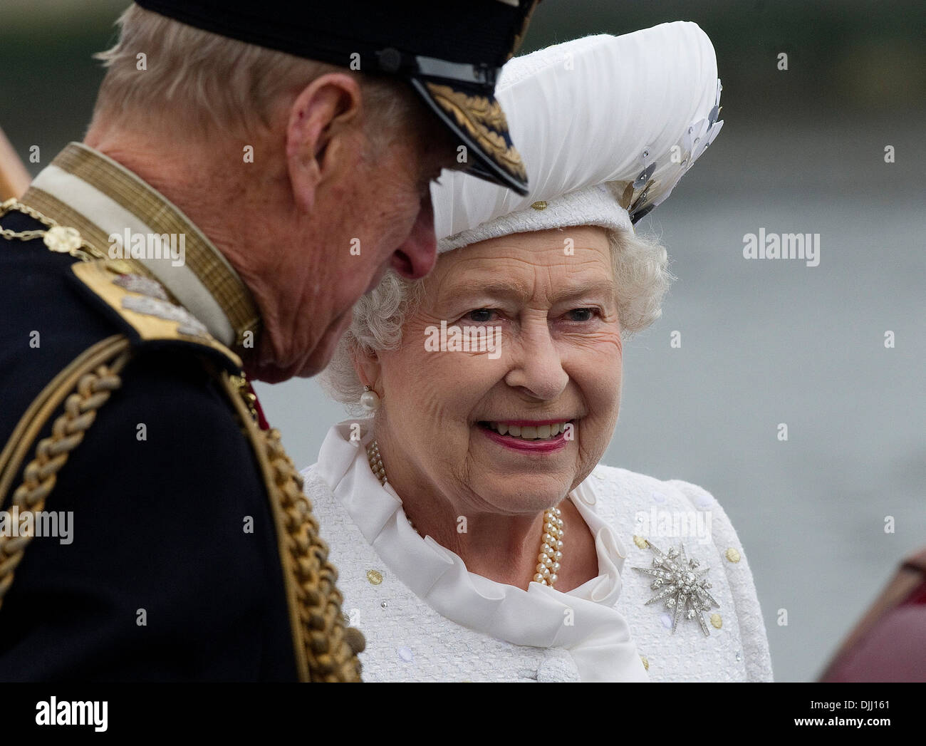 Prince Philip Duke of Edinburgh and Queen Elizabeth II Queen's Diamond ...