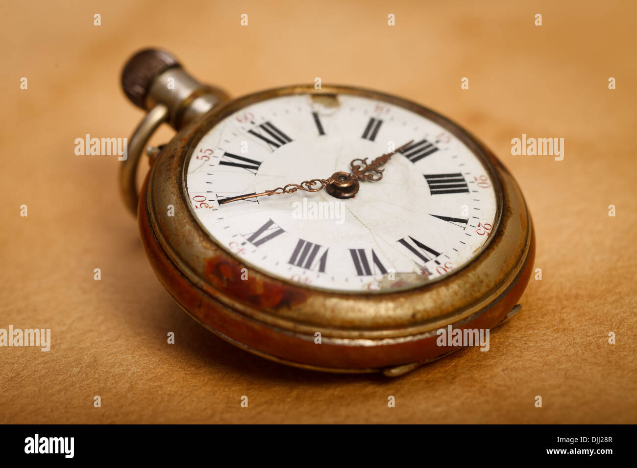 Closeup picture of an old pocket watch with retro effect Stock Photo ...