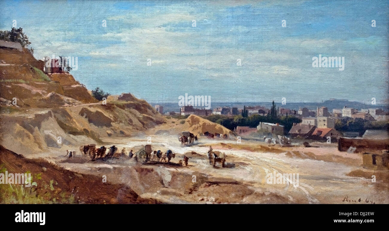 Quarry near Paris 1870 Adolf Heinrich Lier 1845-1919 German Germany ...