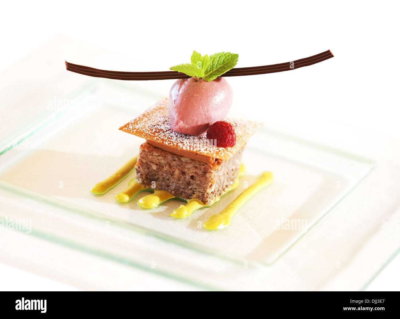 Gorgeous desert of mille feuille Stock Photo - Alamy