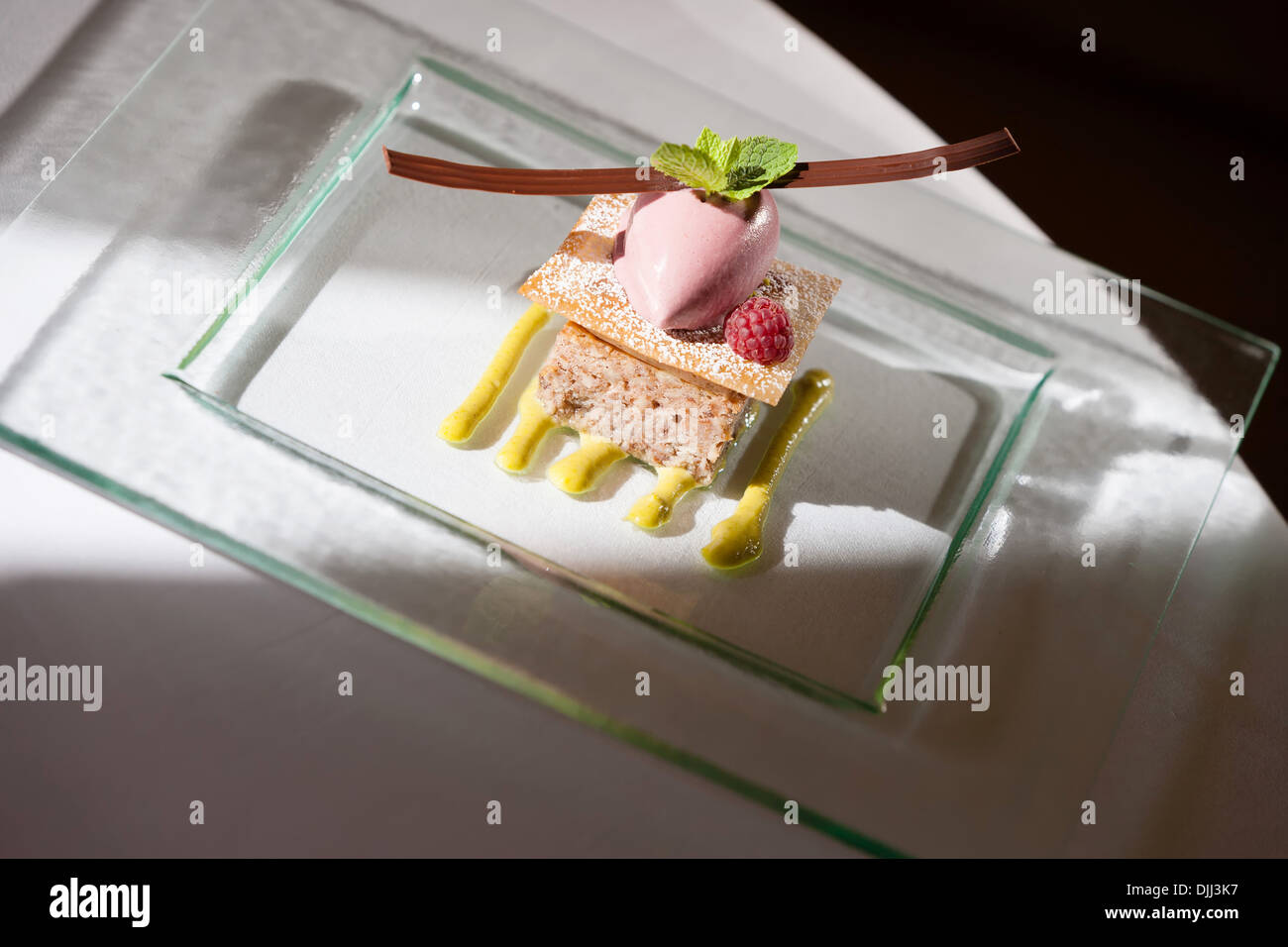 Gorgeous desert of mille feuille Stock Photo - Alamy