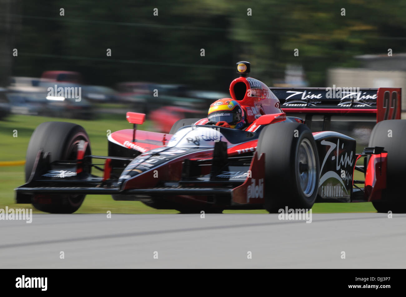 6 August, 2010; Dreyer & Reinbold Racing's JUSTIN WILSON practices for ...