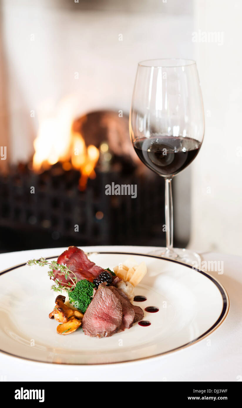 A beautiful meal prepared on a beautiful setting Stock Photo - Alamy