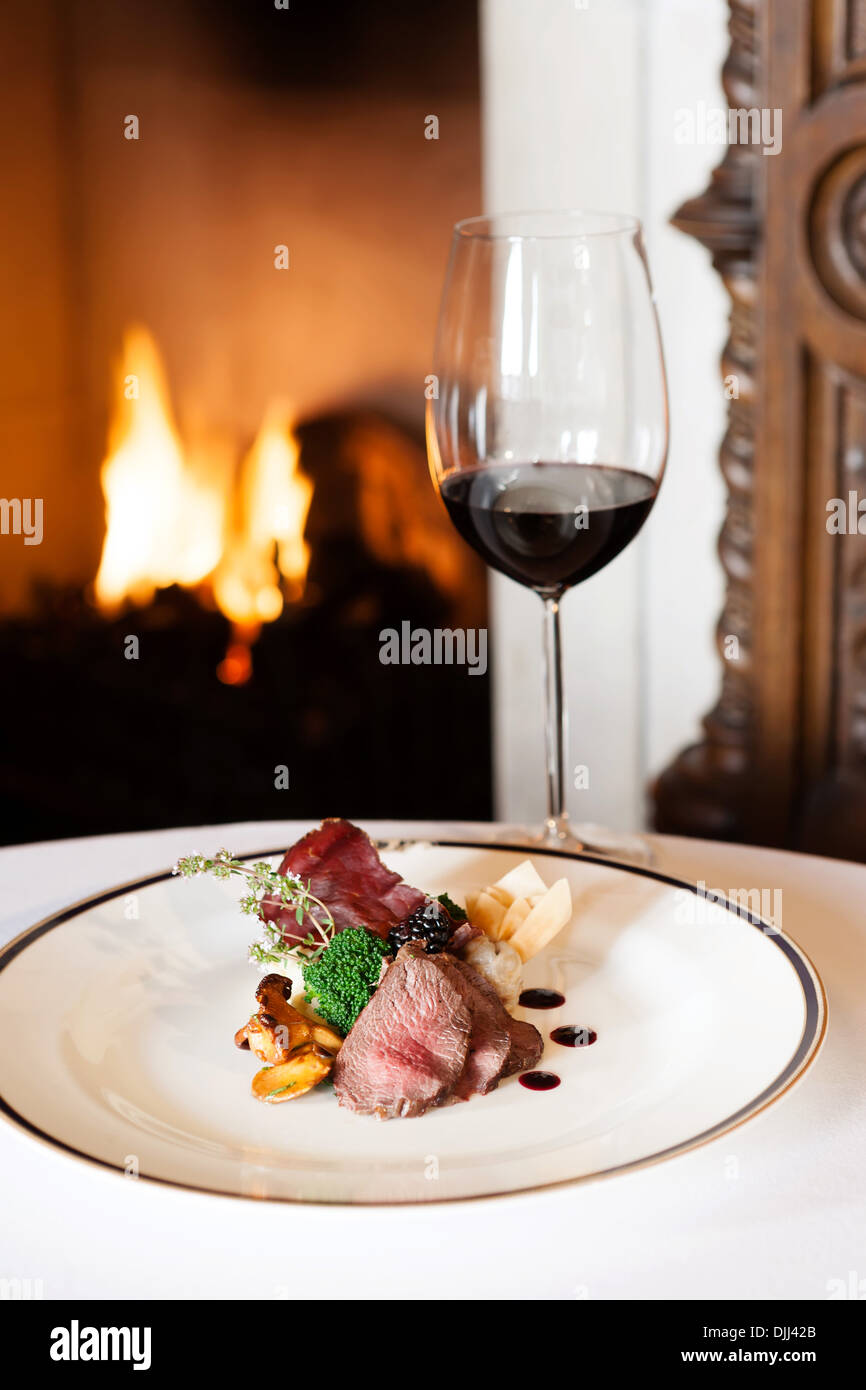 A beautiful meal prepared on a beautiful setting Stock Photo - Alamy