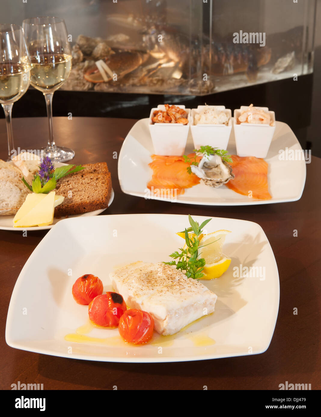 Beautiful aquarium on table hi-res stock photography and images - Alamy