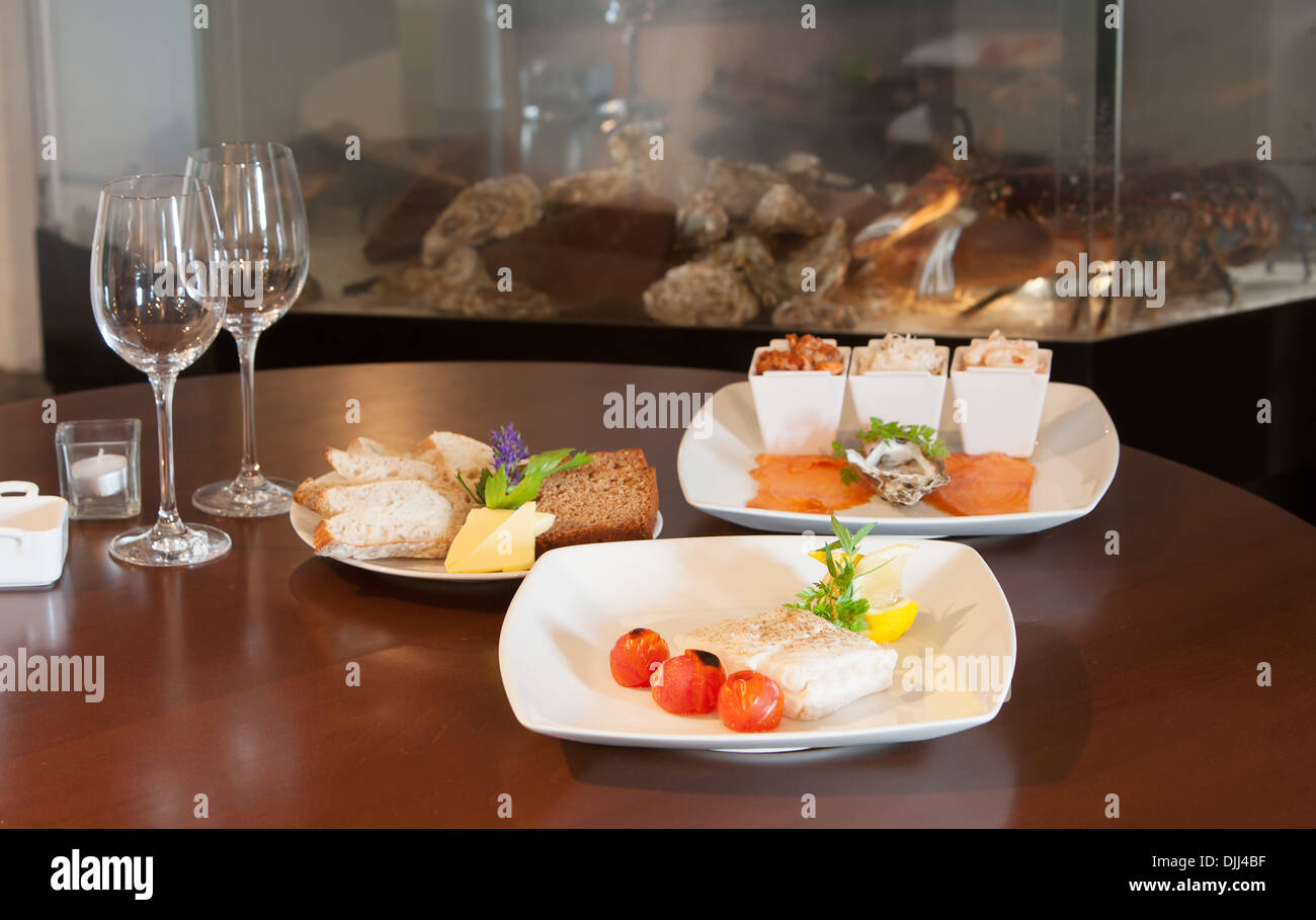 A beautiful meal prepared on a beautiful setting Stock Photo - Alamy