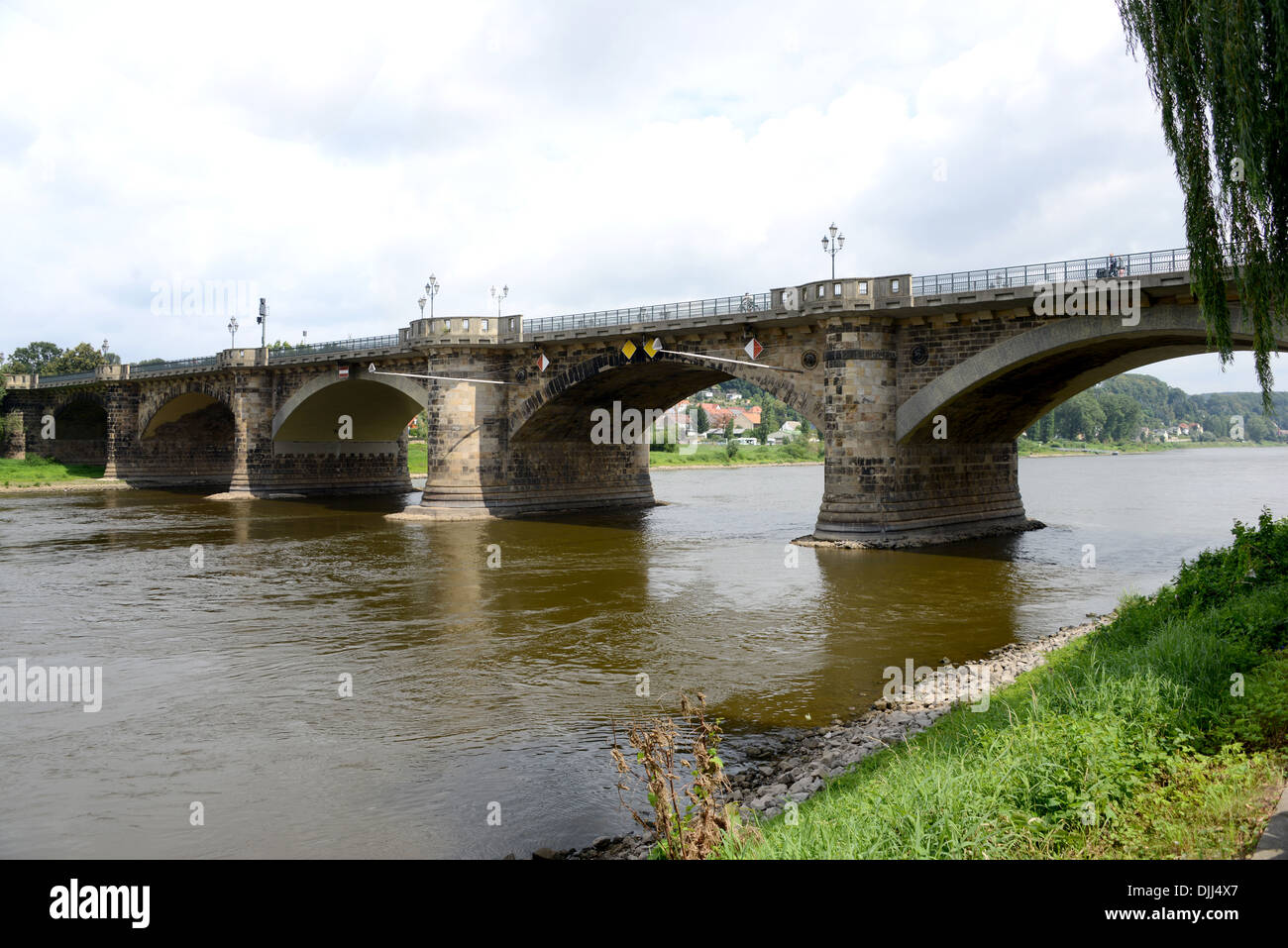 Bridge on Elbe Stock Photo - Alamy