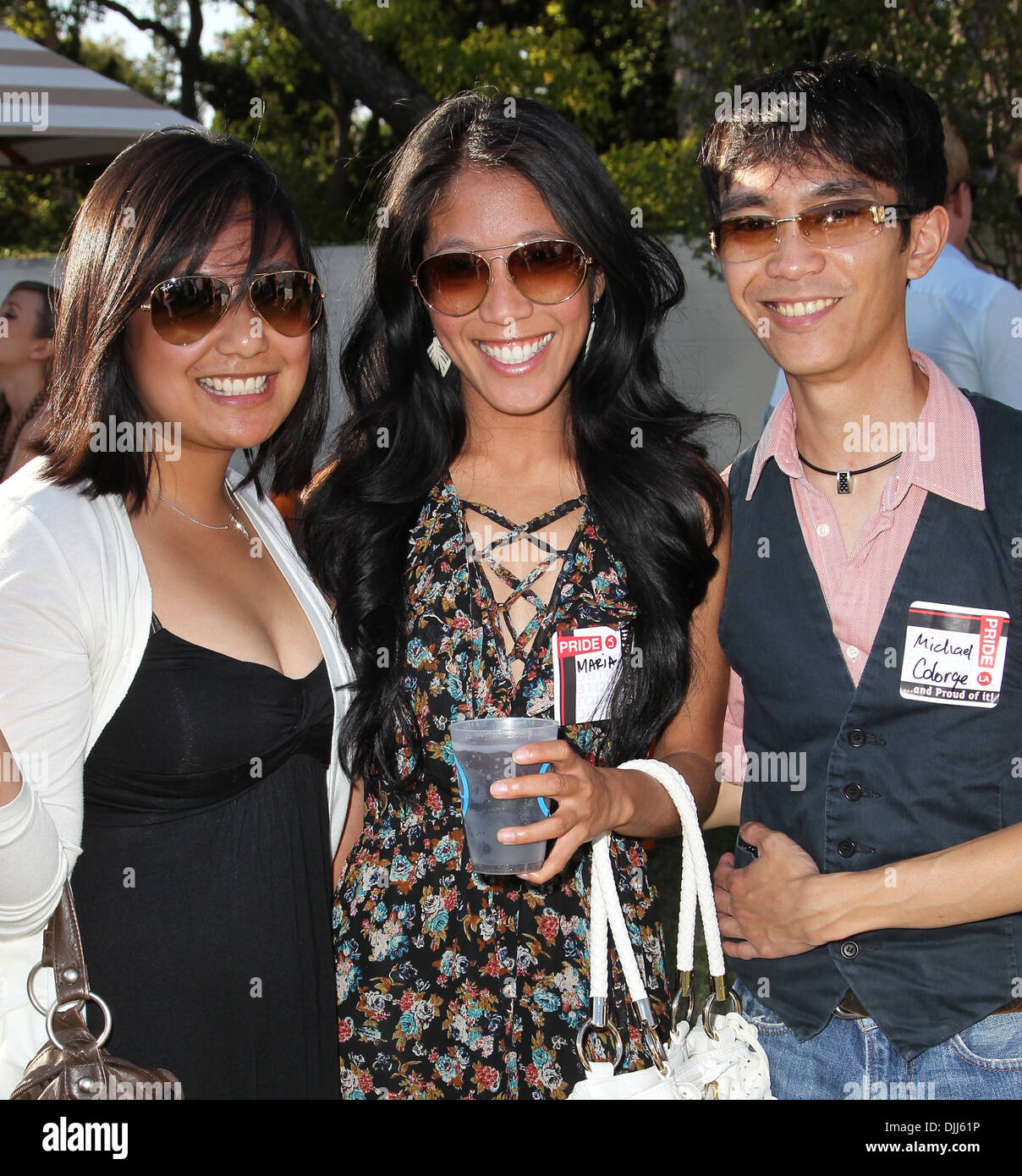 Jackie Mae Taruc Maira Colorge Michael Colorge 3rd Annual Garden Party hosted by Los Angeles ...
