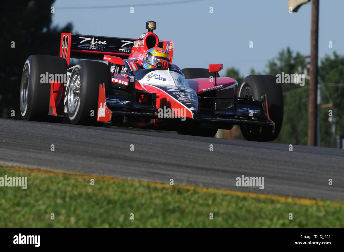 7 August, 2010; Dreyer & Reinbold Racing's Justin Wilson practices for ...