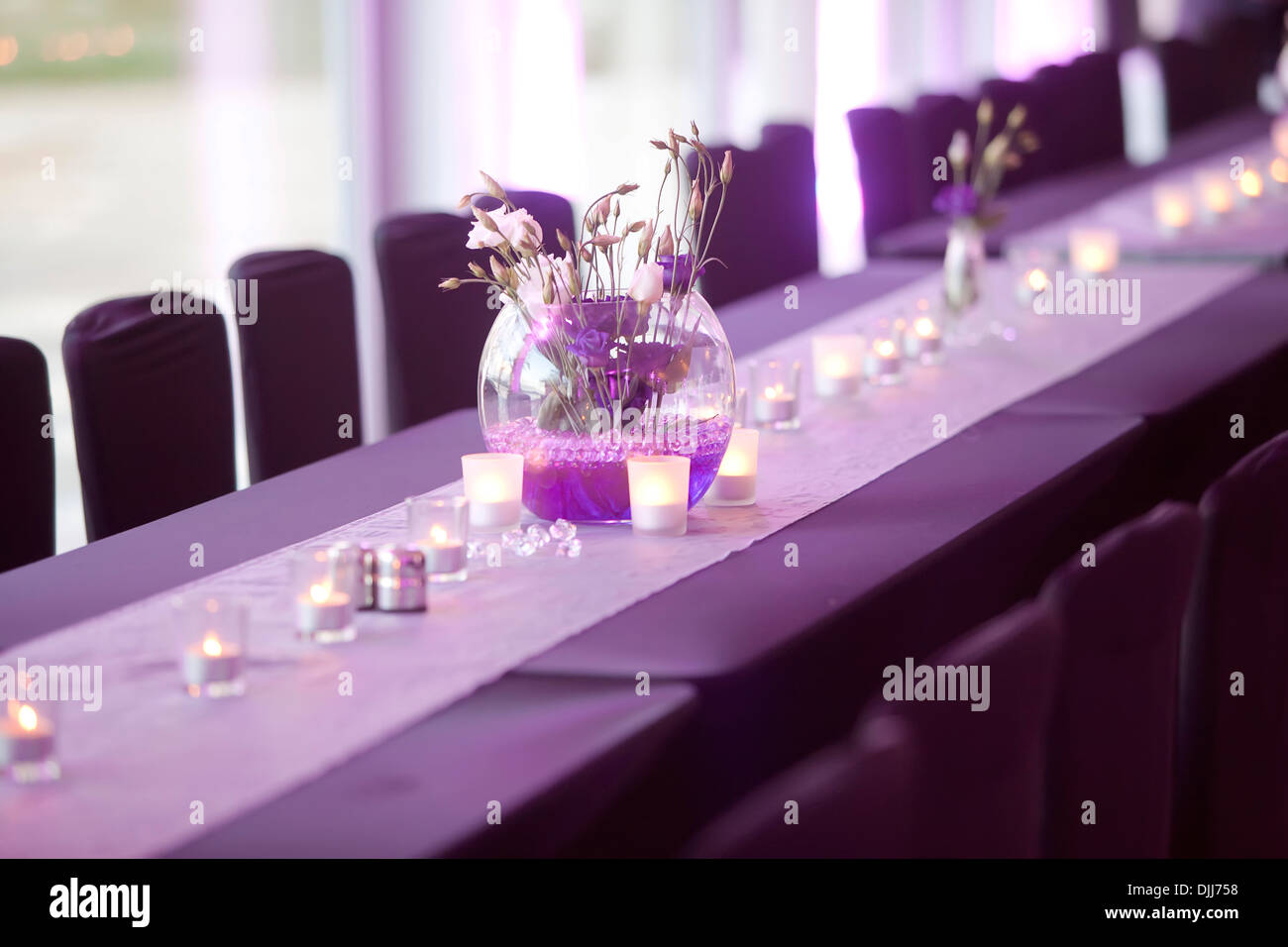 Beautiful top table layouts Stock Photo - Alamy