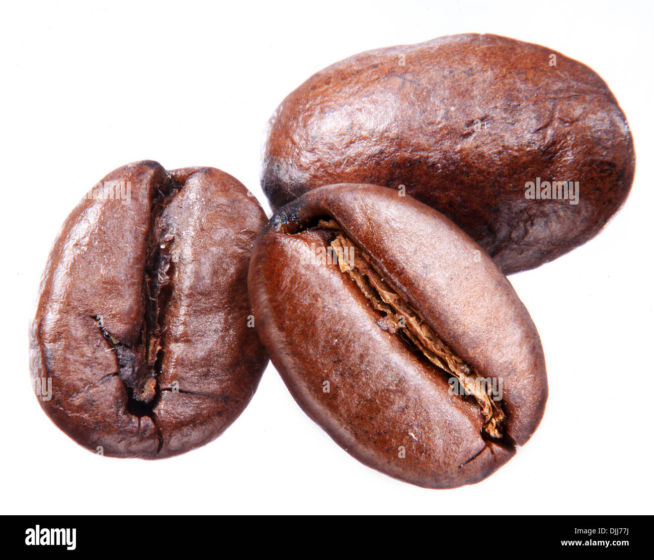 Coffee beans isolated on white background Stock Photo - Alamy