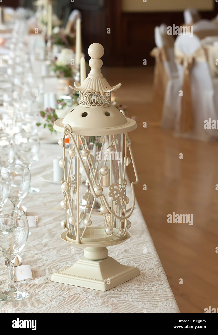 Beautiful top table layouts Stock Photo - Alamy