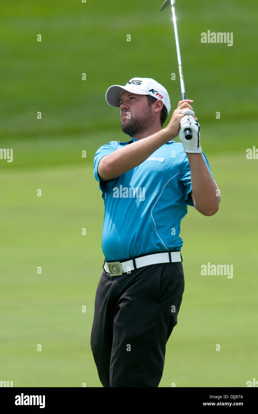 August 8, 2010: Professional golfer ALEX PRUGH hits an iron shot during ...