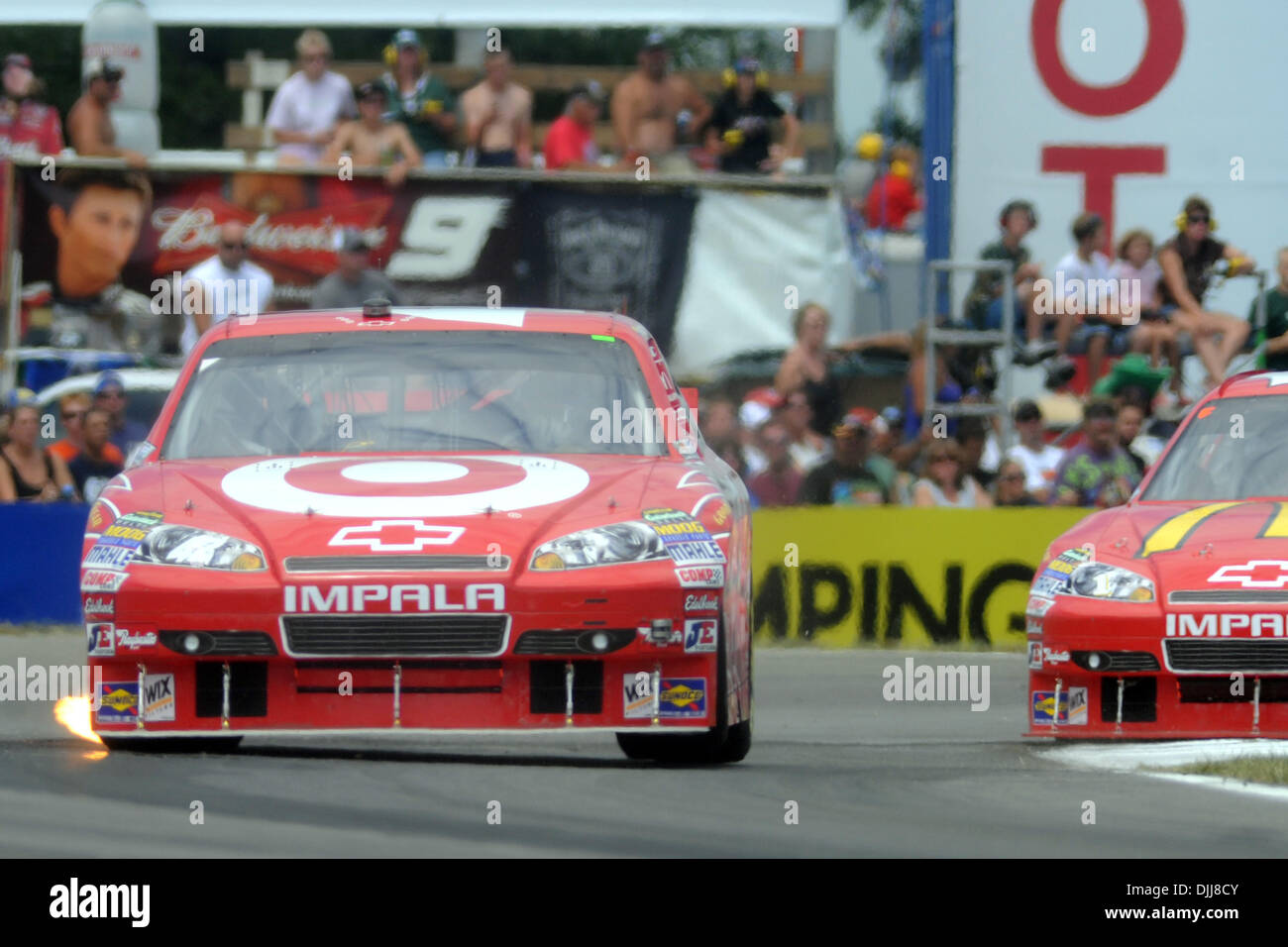 August 8, 2010: The Target Chevrolet of JUAN PABLO MONTOYA rolls ...
