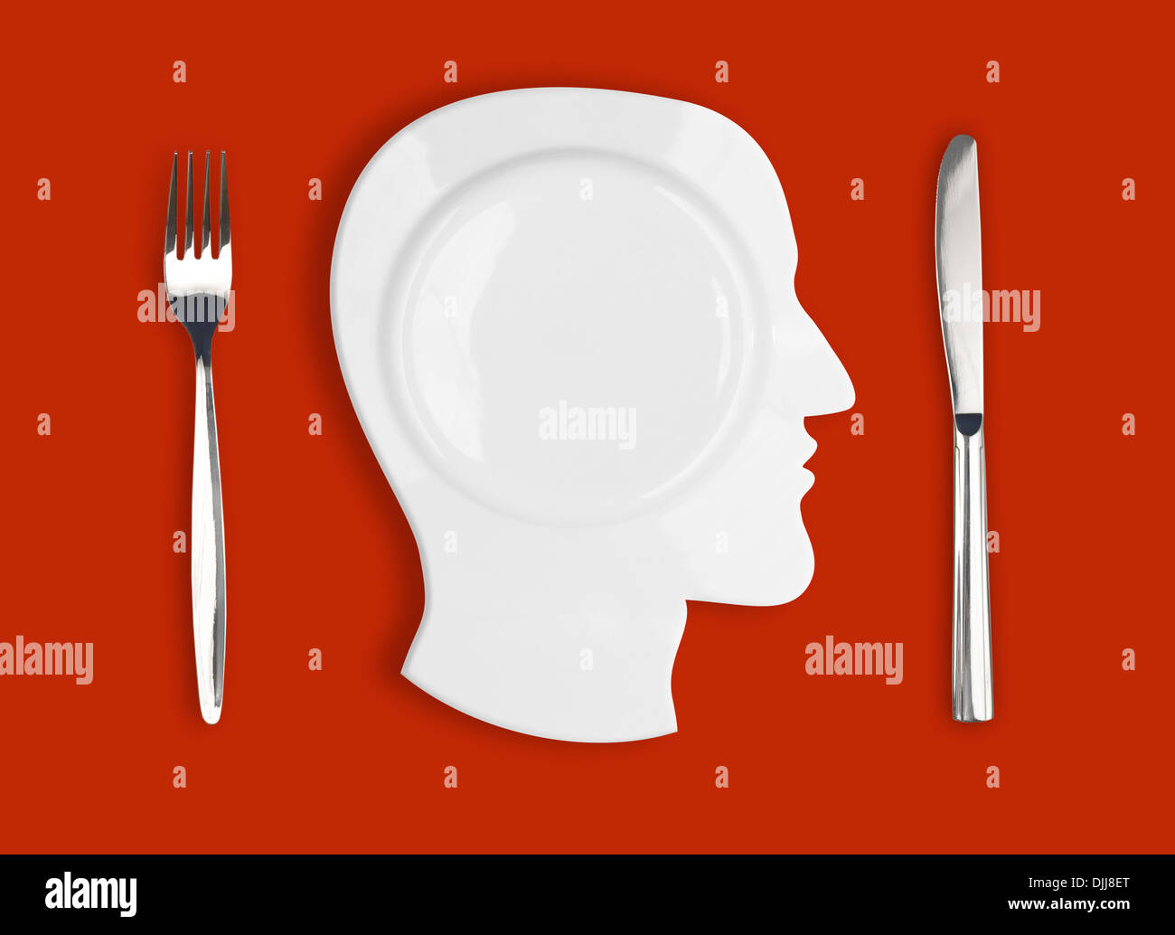 Brain on plate illustration hi-res stock photography and images - Alamy