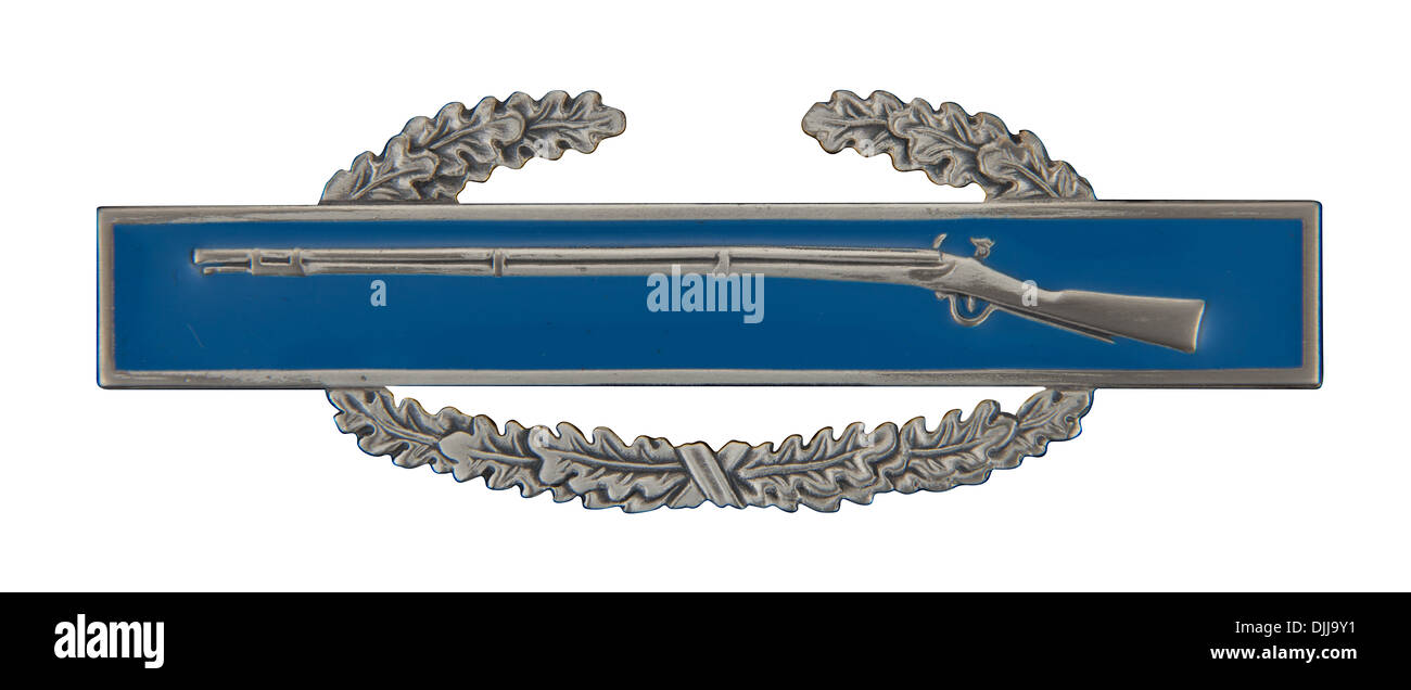 Cutout image of a Combat Infantry Badge (CIB) on white Stock Photo - Alamy