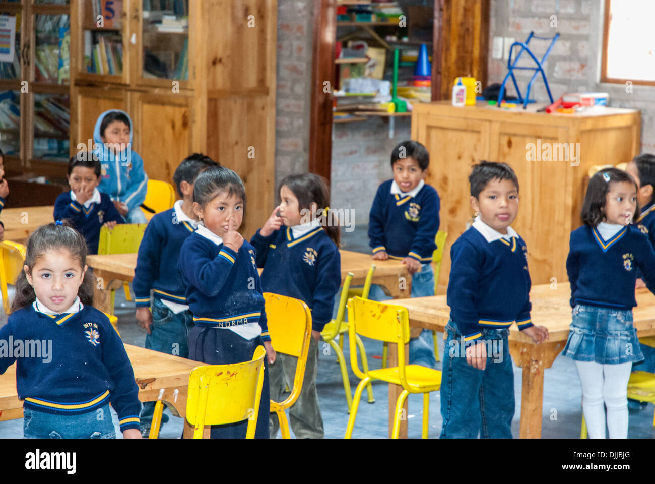 Ecuadorian Children at the Inti Sisa school in Guamote Stock Photo - Alamy