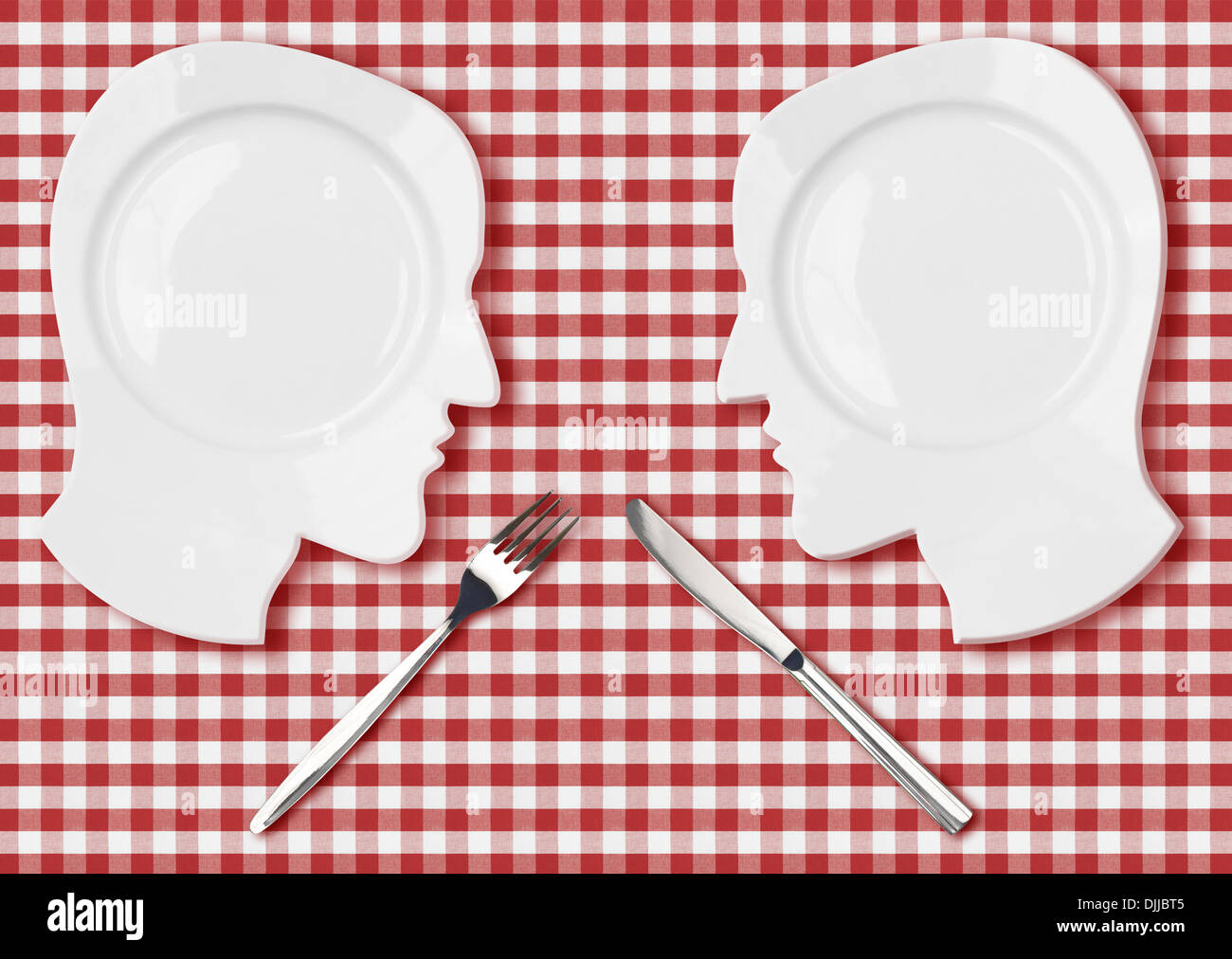 Two face silhouette hi-res stock photography and images - Alamy