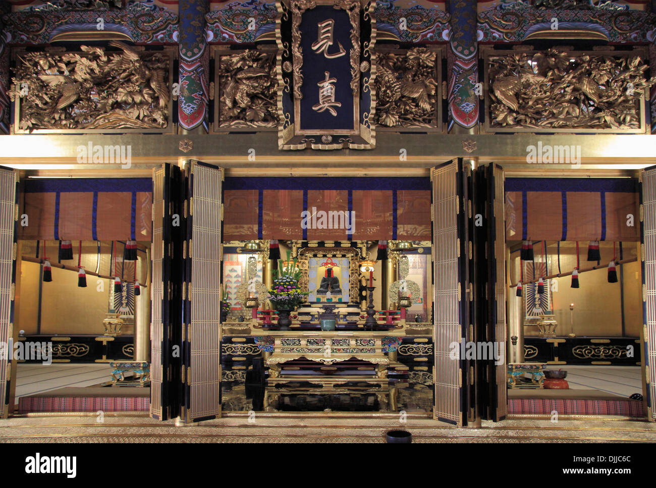 Japan, Kyoto, Nishi-Honganji Temple, interior Stock Photo - Alamy