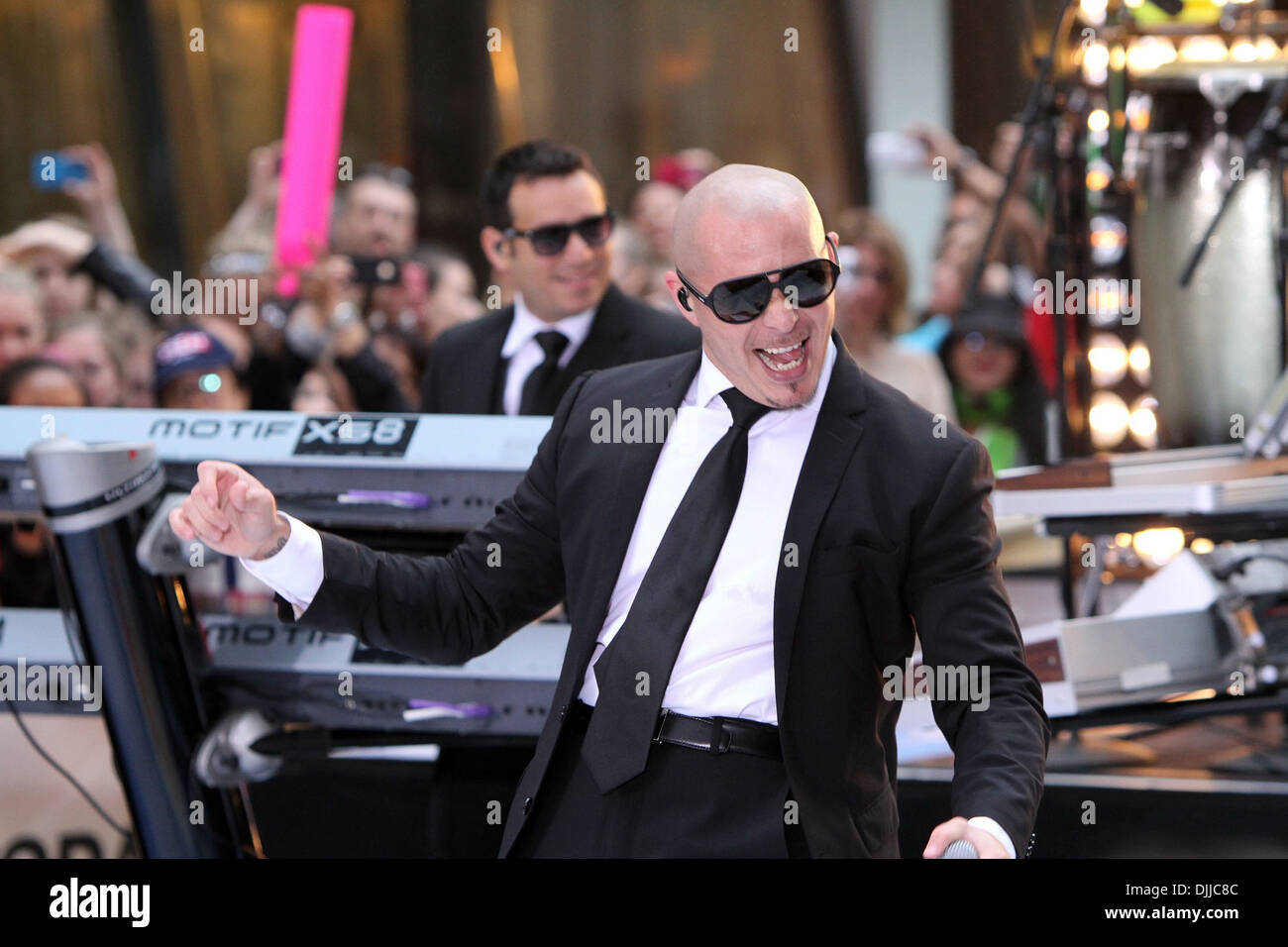 Pitbull performing live at Rockefeller Center as part of 'Today' show's ...