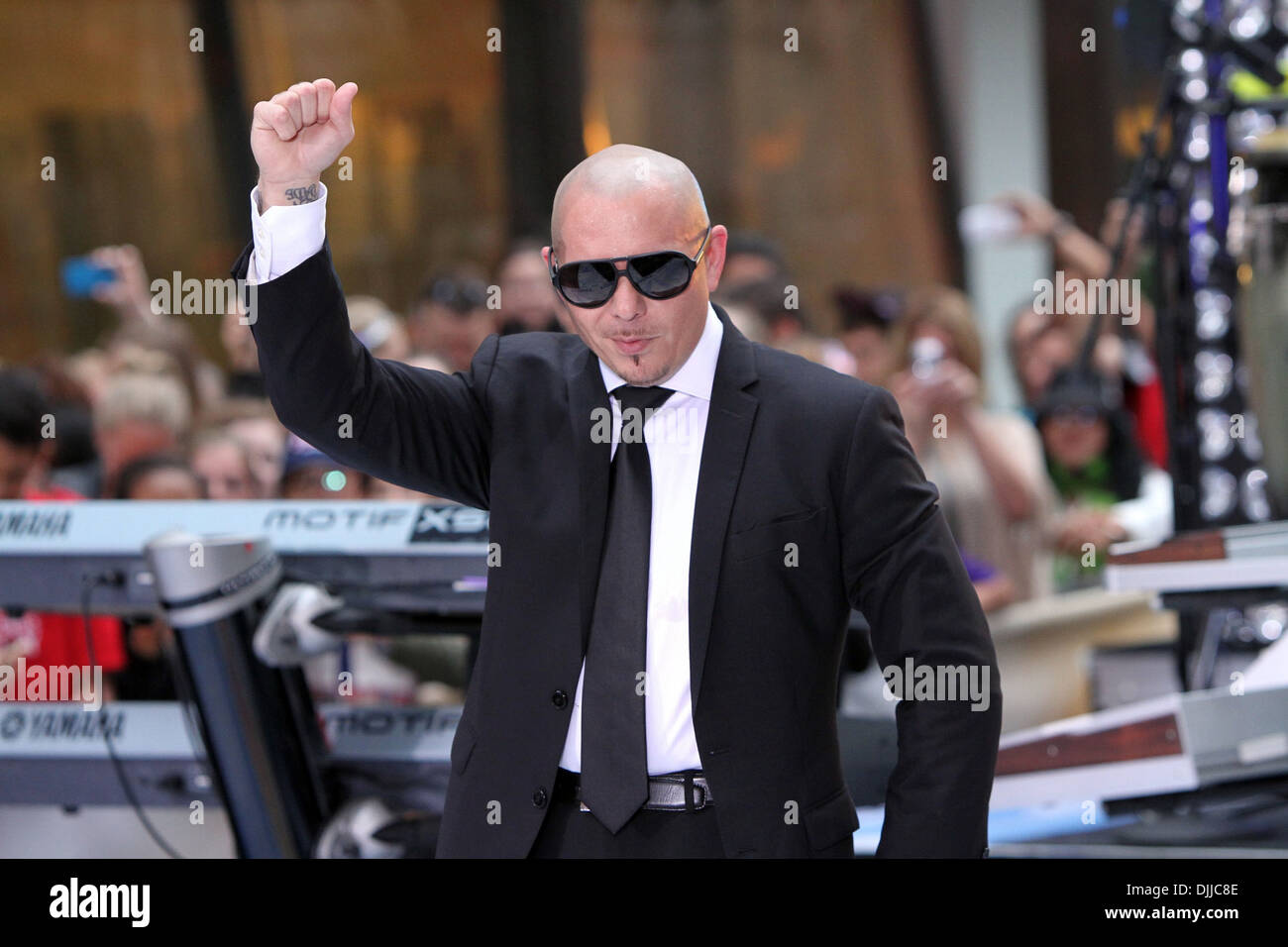 Pitbull performing live at Rockefeller Center as part of 'Today' show's ...