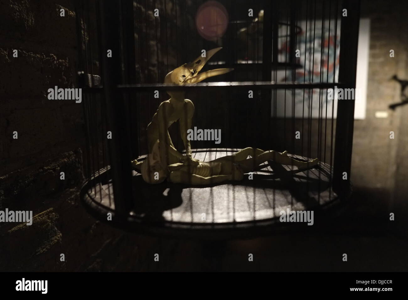 London, UK. 28th November 2013. Candice Tripp and Giles Walker's long ...