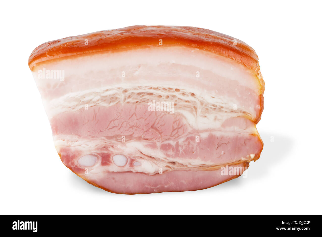 bacon isolated on white Stock Photo - Alamy