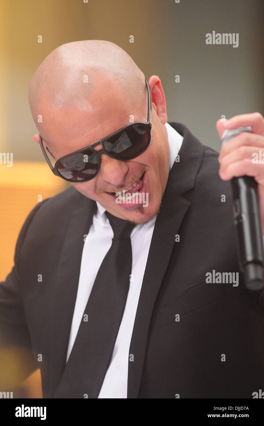 Pitbull performing live at Rockefeller Center as part of 'Today' show's ...