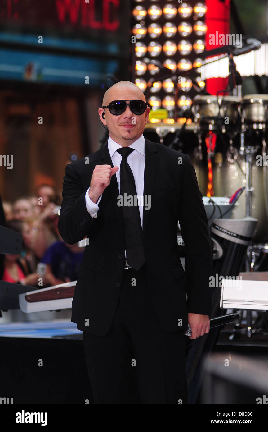Pitbull performing live at Rockefeller Center as part of 'Today' show's ...