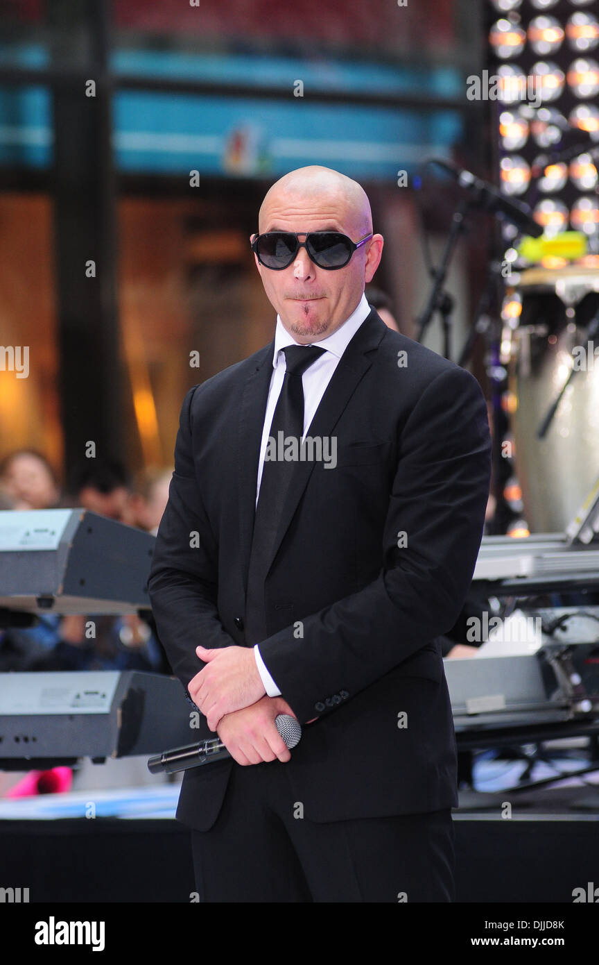 Pitbull performing live at Rockefeller Center as part of 'Today' show's ...