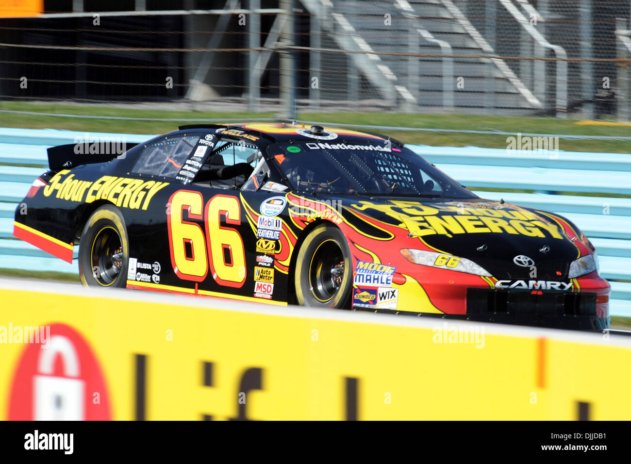 August 7, 2010: STEVEN WALLACE powers the 5-hour Energy Toyota down the ...