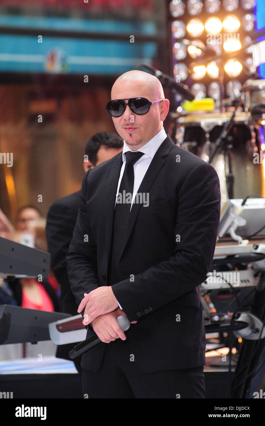 Pitbull performing live at Rockefeller Center as part of 'Today' show's ...