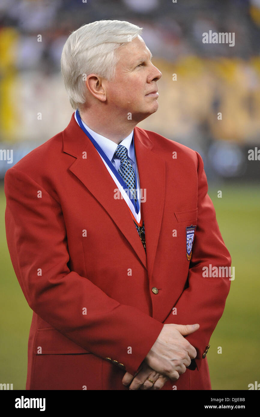 Kyle Rote, Jr. prior to kickoff of the first International Friendly at ...