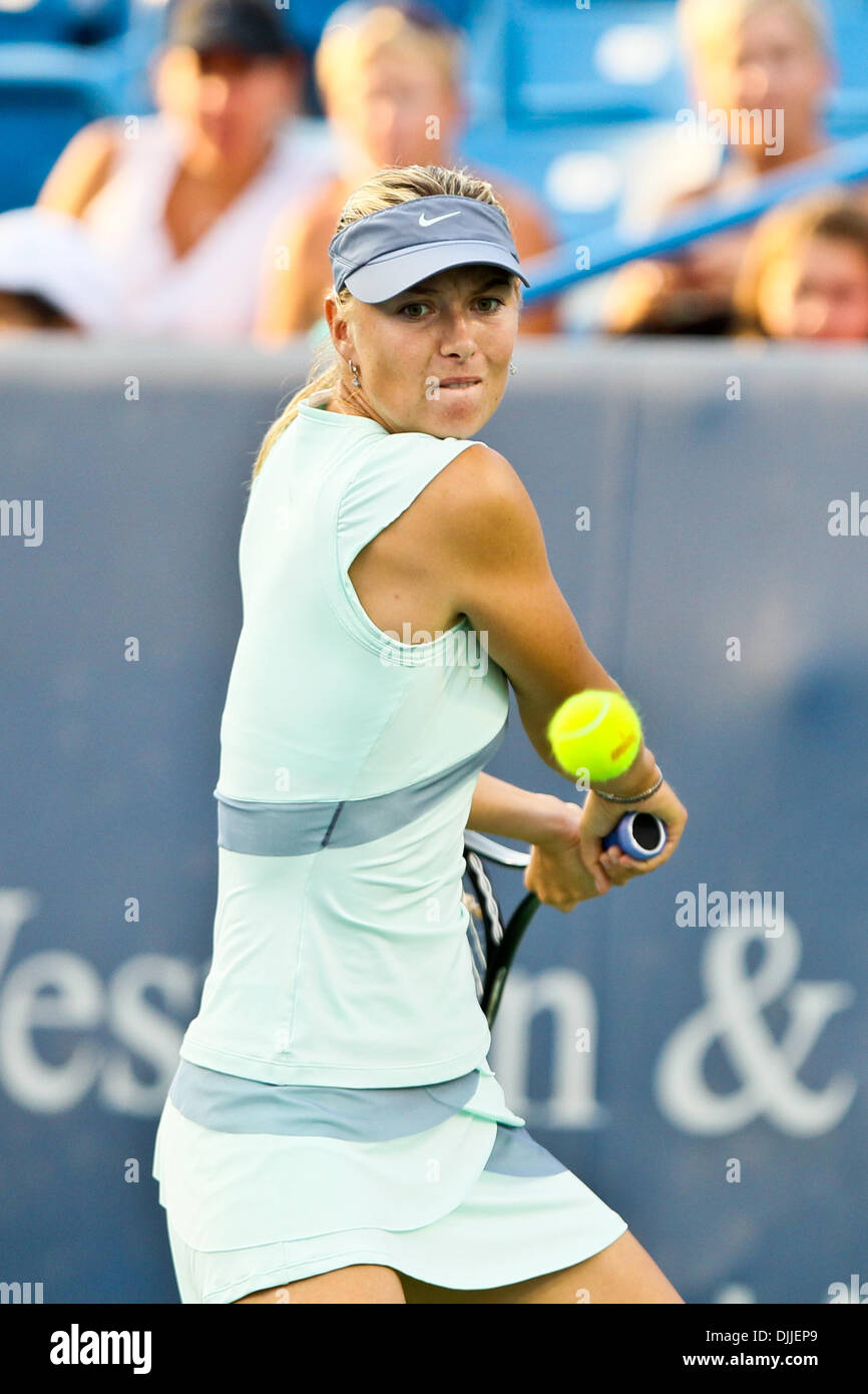 August 11, 2010: MARIA SHARAPOVA defeats ANDREA PETOVIC in straight ...
