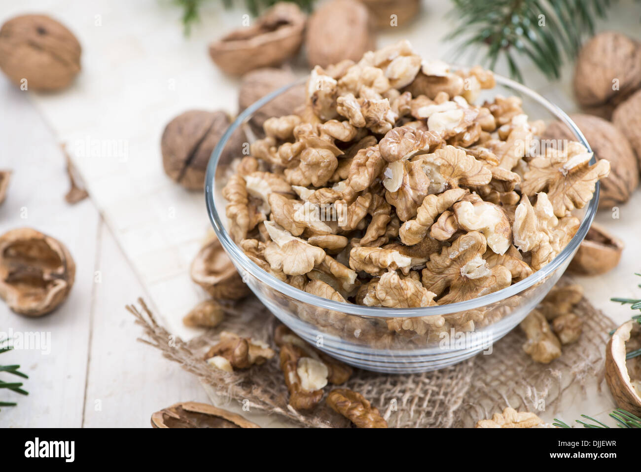 Portion of fresh Walnuts (macro shot Stock Photo - Alamy