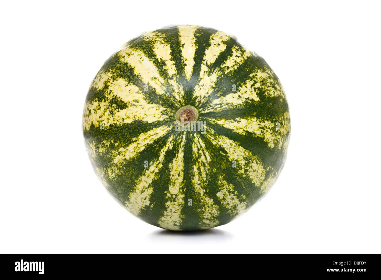 The bottom of a fresh watermelon isolated on white background Stock ...