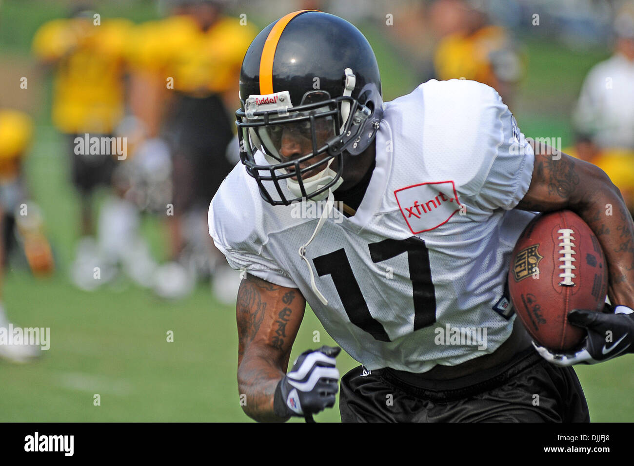 Pittsburgh steelers mike wallace after hi-res stock photography and ...