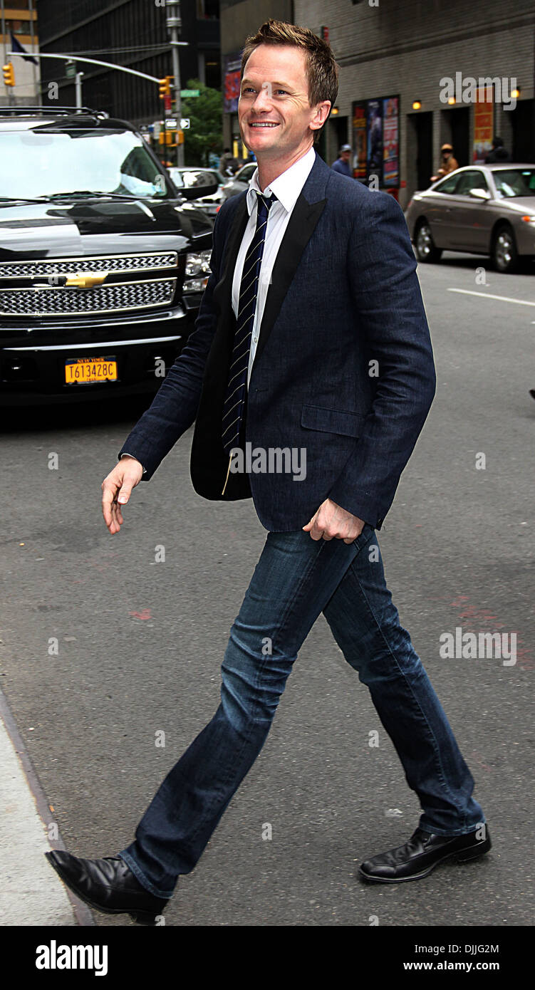 Neil Patrick Harris Celebrities arriving at Ed Sullivan Theater for ...