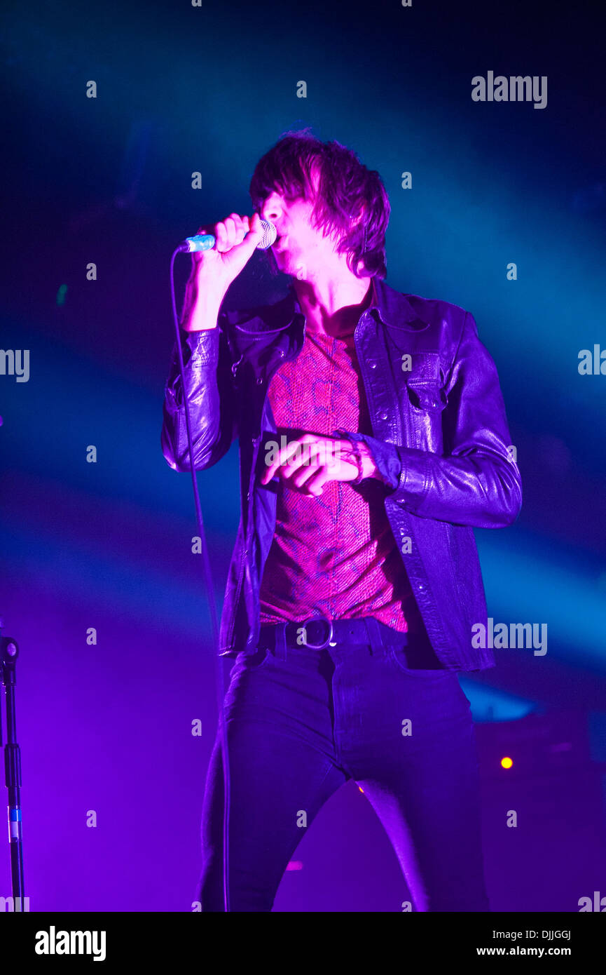 The Horrors Faris Badwan perform live at O2 Brixton Academy London ...